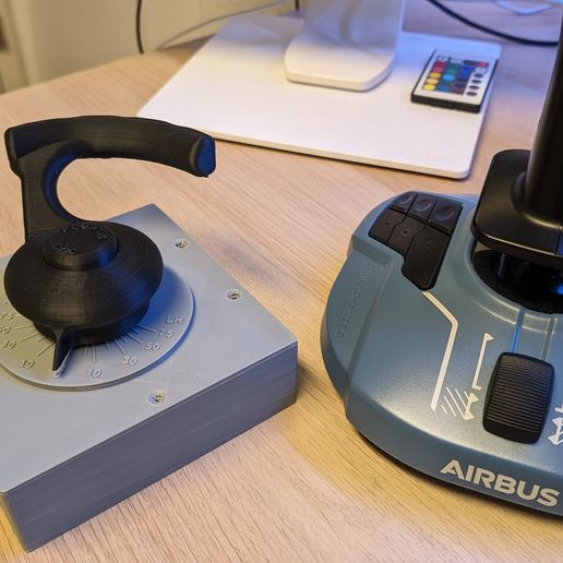 ️ AIRBUS TILLER STEERING 3D-Print (MSFS 2024, X-PLANE12, FENIX A320 ...