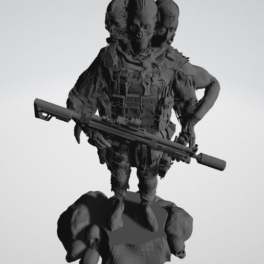 👻 ALONE GHOST SKIN - MW3 - CALL OF DUTY・ STL File for 3D printing・Cults