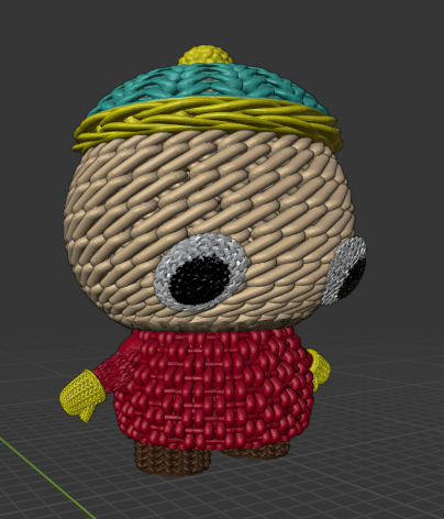 STL file 5 Pouth Park chibis amigurumi knitting style 🎨 ・Template to ...