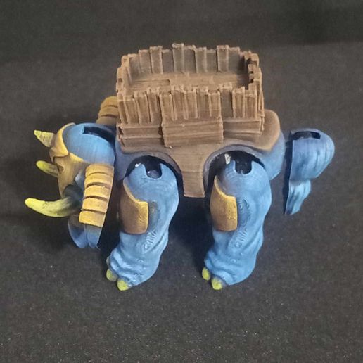 🐘 War Elephant - Print in place, articulated, flexi, supportless・ STL ...