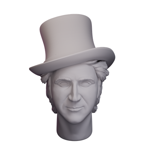 👾 Willy Wonka (Gene Wilder)・Fichier STL pour Impression 3D・Cults