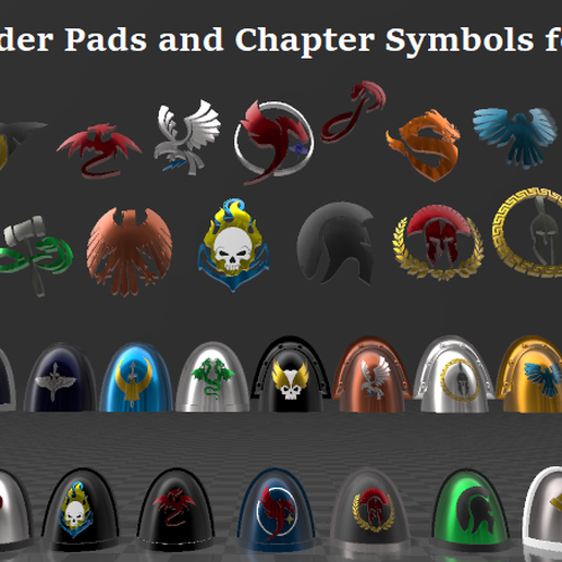 🔣 Custom 7 inch Pads and Chapter Symbols for Factory Space Marines・Free ...