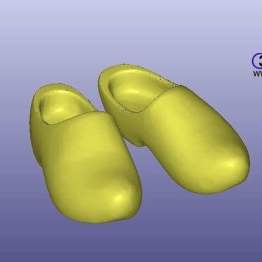 🪵 Wooden Shoes ''Model VV'' (Clogs 3D Scan)・Free STL File for ・Cults