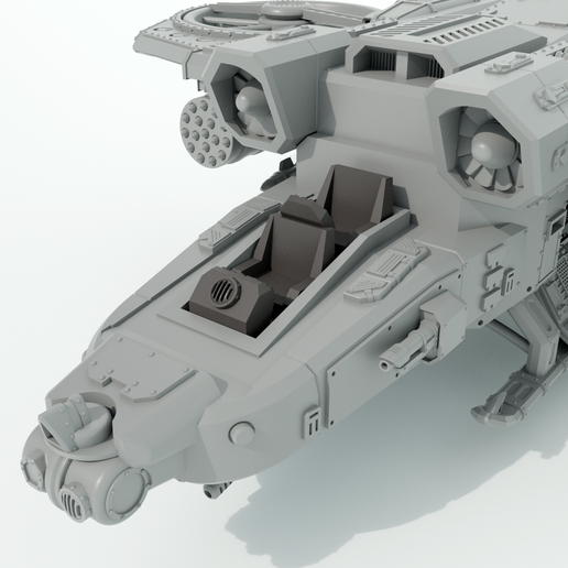 💂 Stryga-Pattern Gunship・ 3D File for ・Cults