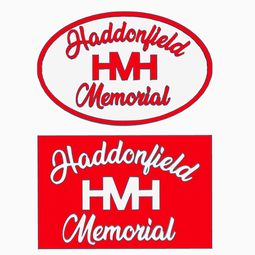 🎃 2x HADDONFIELD MEMORIAL (HALLOWEEN) Logo Display by MANIACMANCAVE3D ...