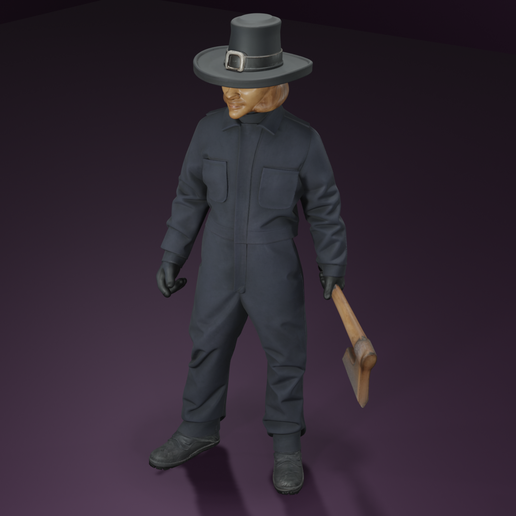 🦹 John Carver – Horror Figure・ STL File for 3D printing・Cults