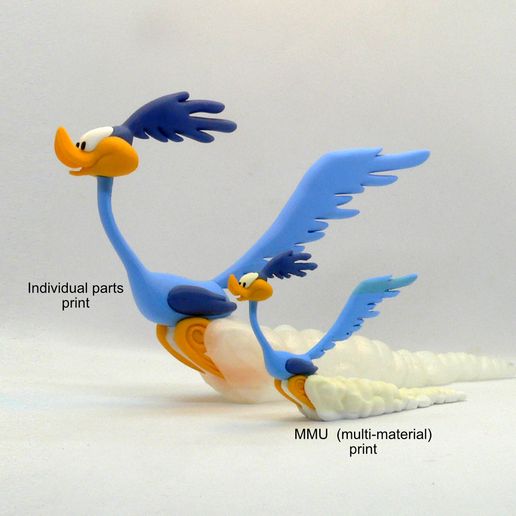 Free STL file Road Runner - MMU 👽 (3MF)・3D printing template to ...