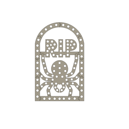 🎃 Halloween Spider Tombstone・ STL File for ・Cults