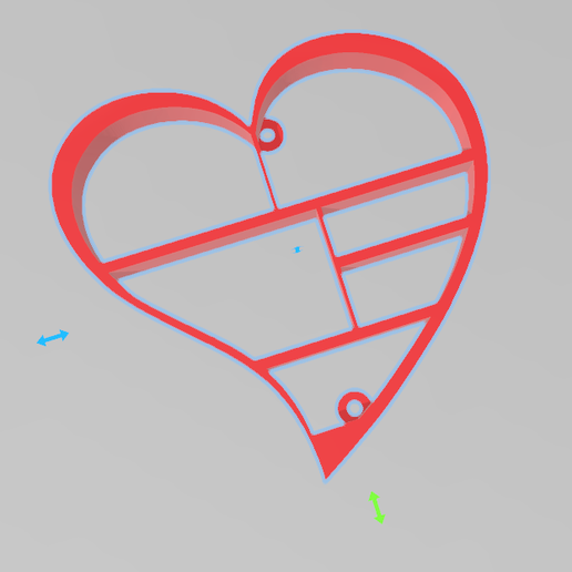 STL file Fancy Heart Display Shelf 💜 ・3D printer design to download・Cults