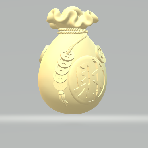 💰 Lucky Money Bag 3D print model・ STL File for ・Cults