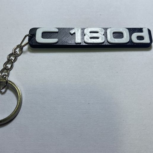 🗝️ MERCEDES-BENZ C180d KEYCHAIN・ STL File for 3D printing・Cults