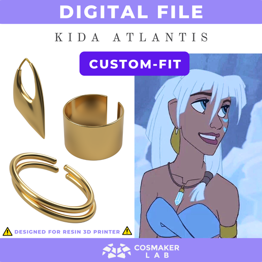 STL file Kida Atlantis cosplay accesories 💎 ・3D printable model to ...