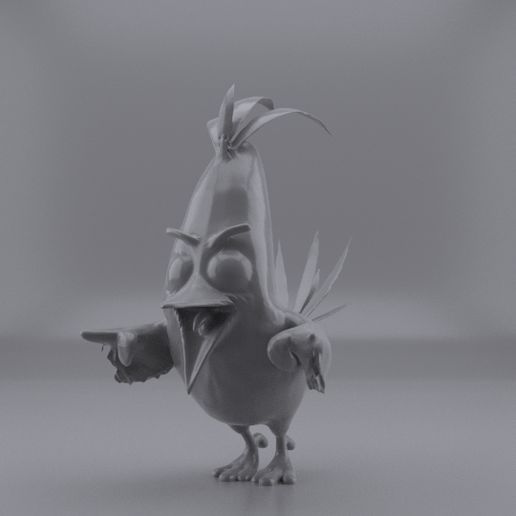 STL file Chuck Angry Birds 😡 ・3D printer model to download・Cults