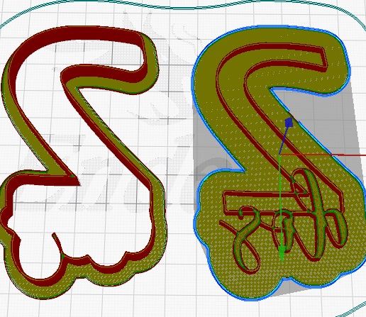 STL file Two with cutting name and marker 🍰 ・3D printable model to ...