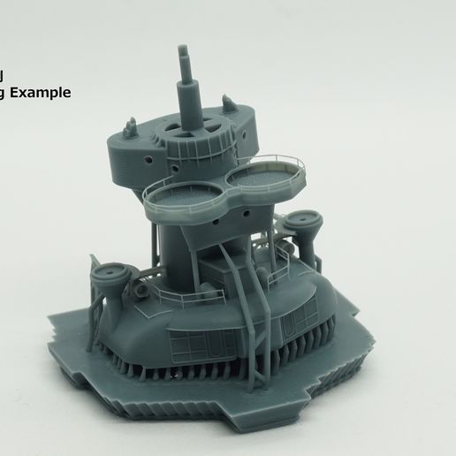 🌉 1/350 IJN Battleship Yamato Central Superstructure (1945 Final) [STL ...
