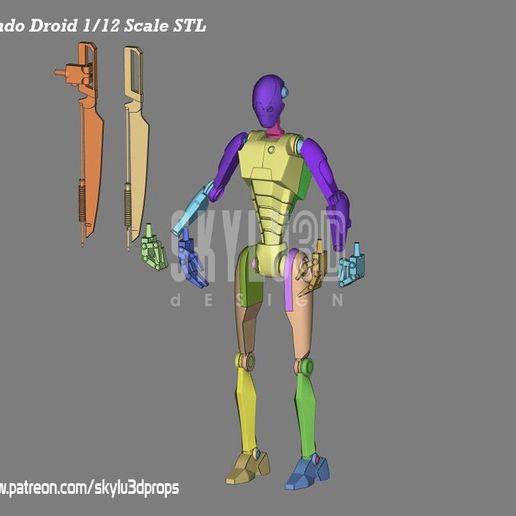 🤖 BX Commando Droid 3D print model・ STL File for 3D printing・Cults