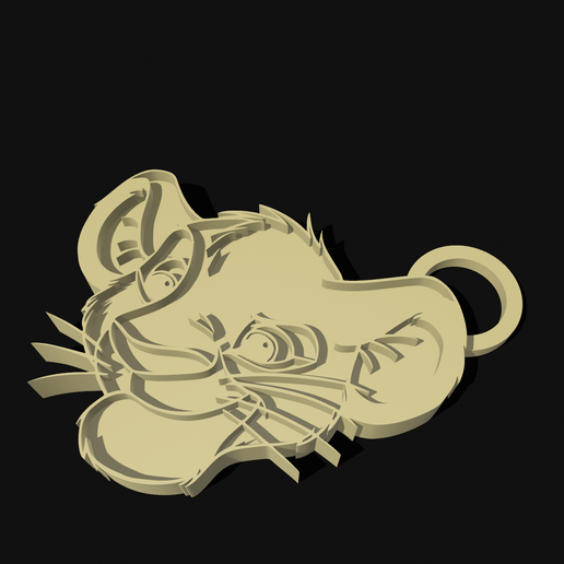 STL file SIMBA key ring 🔑 ・3D printing idea to download・Cults