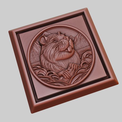 3D file Beaver Animal 3D Model for CNC Router Laser & 3D Printer 🦫 ・3D ...