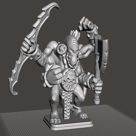 ⚔ HeroQuest - Fimir Overlord・Free STL File for ・Cults