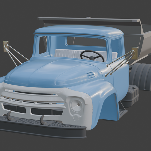🚚 ZIL 130 RC body 1/10 2in1 chassis 4x4 Dump 6x6 Flatbed・ STL File for ...