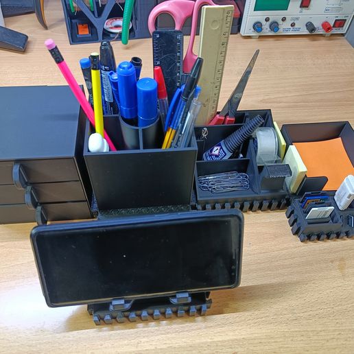 💾 Modular Desk Organizer・ STL File for 3D printing・Cults