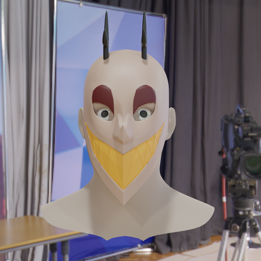 🎭 Alastor Mask・ STL File for 3D printing・Cults