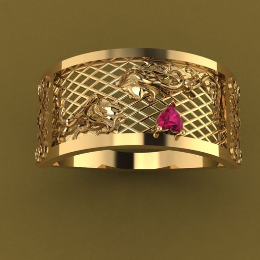 STL file ring Two 💍 ・3D printing design to download・Cults