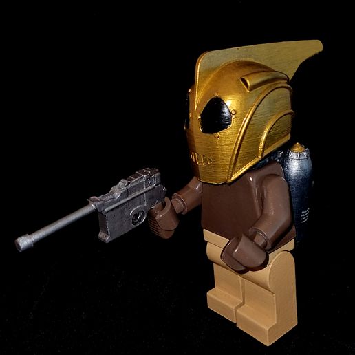 🧱 ROCKETEER OVERSIZED BRICK-STYLE MINIFIGURE・ STL File for 3D printing ...