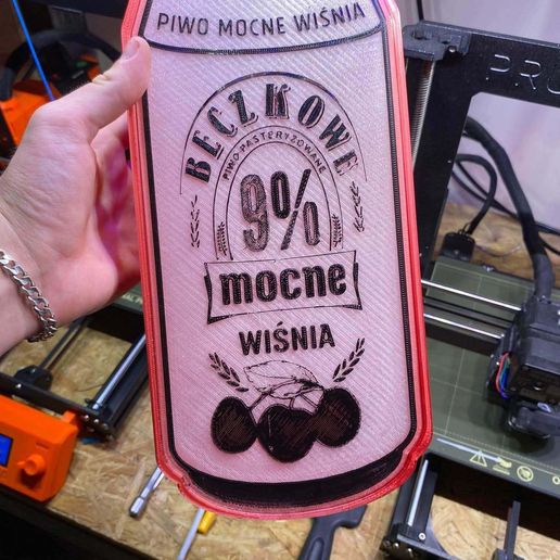 STL file BEER CAN led working sign 🍺 ・Model to download and 3D print・Cults