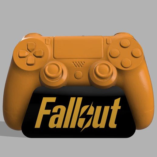 3D file PS4 FALLOUT STAND 🎮 ・Model to download and 3D print・Cults