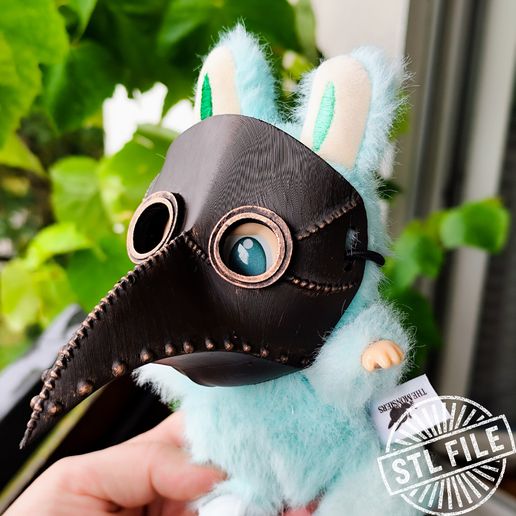 🩺 Labubu Máscara de médico de la peste・Archivo STL para Impresión 3D・Cults
