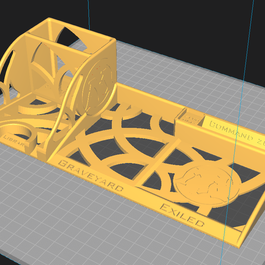 🪄 EDH - Commander Tray・ STL File for 3D printing・Cults