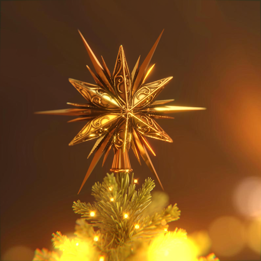 STL file Christmas Star - Model1 🎄 ・3D printable design to download・Cults