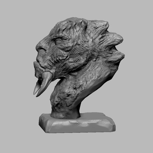 STL file Lucifer demon beast, Lucifer bust, Perfect Gamer Gift, Sci-Fi ...