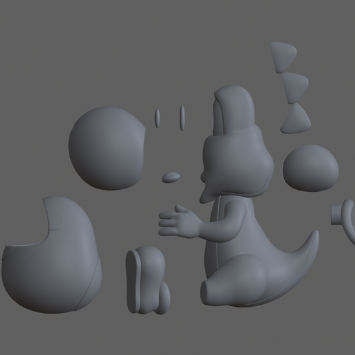 Yoshi's Popcorn bucket - STL for 3D printing - Cults3D 3D Model | 3Drop