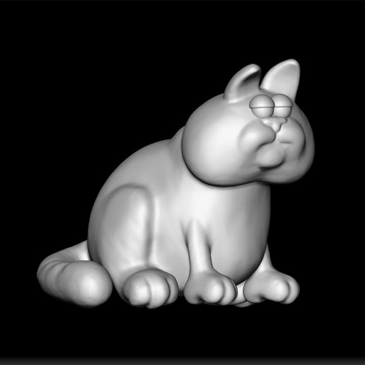 STL file garfield - garfield cat 🐱 ・3D printing model to download・Cults