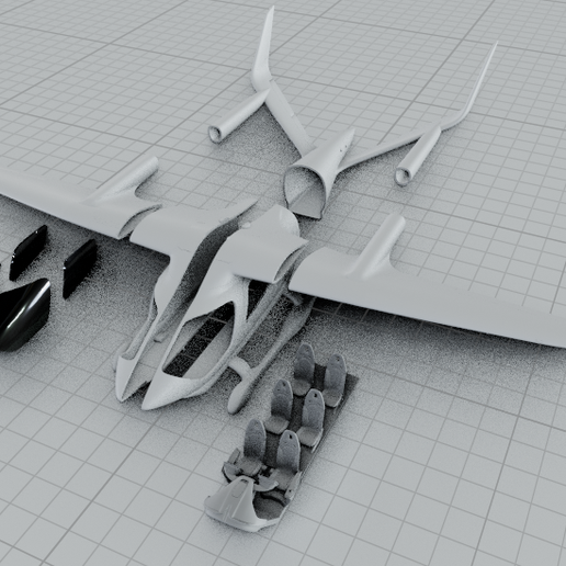 ⚡ ALIA CX300 BETA TECHNOLOGIES Fixed-Wing ELECTRIC AIRCRAFT・ STL File ...