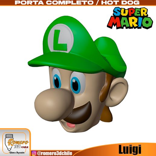 STL file New Luigi / Mario Bros Complete Holder 🆕 ・3D printing template ...