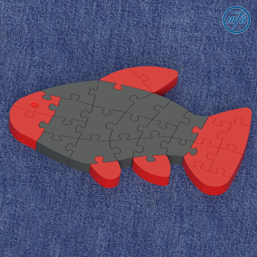 STL file puzzle fish 🧩 ・3D print model to download・Cults
