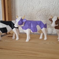 3D printed 🐮Low Poly Cow Puzzle • made with Creality Ender3 V3 SE・Cults
