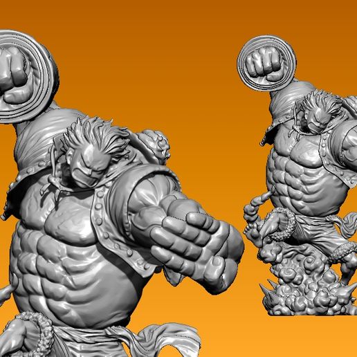 Archivo STL MONKEY D LUFFY GEAR 4 MODEL - 3D print 🐒 ・Objeto imprimible ...