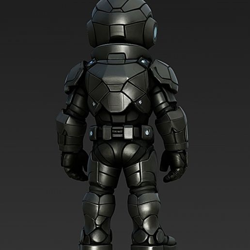 🛰 Chibi Space Armor Figure | Mech Soldier 3D Model STL・ STL File for 3D ...