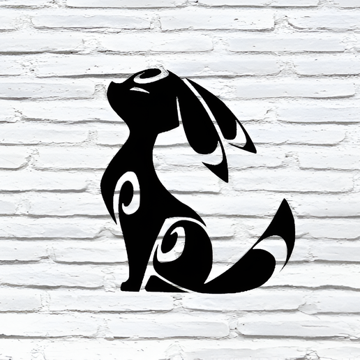 🎨 Umbreon 2D・ STL File for 3D printing・Cults