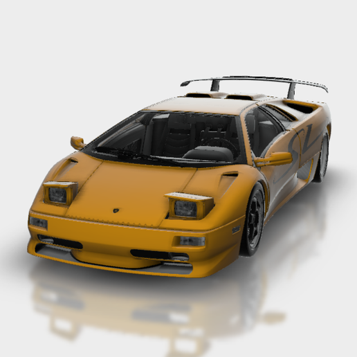 🚗 Lamborghini Diablo SV 1997.・ STL File for 3D printing・Cults