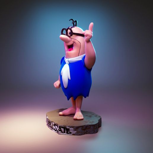🪨 Mr Slate - The Flintstones・ 3D File for 3D printing・Cults