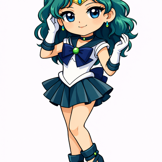 🌙 Michiru Kaiō - Sailor Neptune・ STL File for 3D printing・Cults