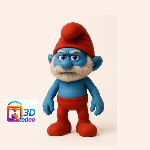 🐉 Papa pitufo los Pitufos・Archivo STL para Impresión 3D・Cults