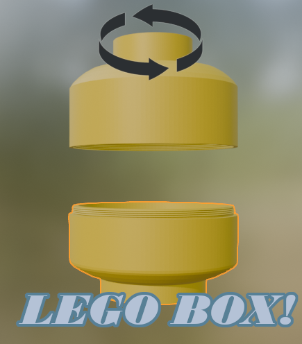 📦 LEGO head box / screw-on case・ STL File for 3D printing・Cults