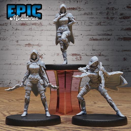3D file Elf Guild Rogue Set ‧ DnD Miniature ‧ Tabletop Miniatures ...