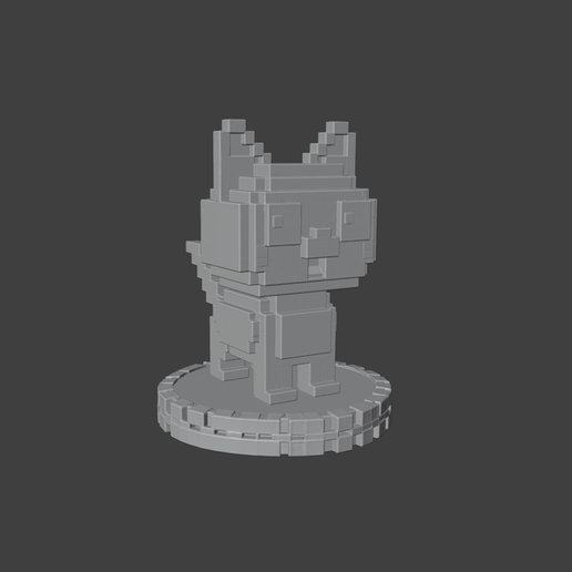 🐱 Pixel Cat・ STL File for 3D printing・Cults